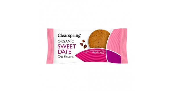 Μπισκότα Βρώμης με Χουρμάδες (40γρ) Clearspring