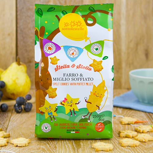 Vegan Μπισκότα Αστεράκια με Σπελτ & Κεχρί 'Stella & Stello' - Χωρίς ...